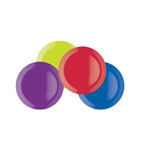Colourworks Bright Melamine dinner plates 28cm Set of 4 Assorted only £ ...