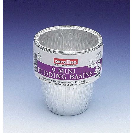 Caroline Mini Foil Pudding Basins 10pack only £3.65