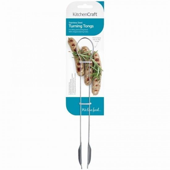 KitchenCraft Stainless Steel 24cm Food Tongs only £5.00
