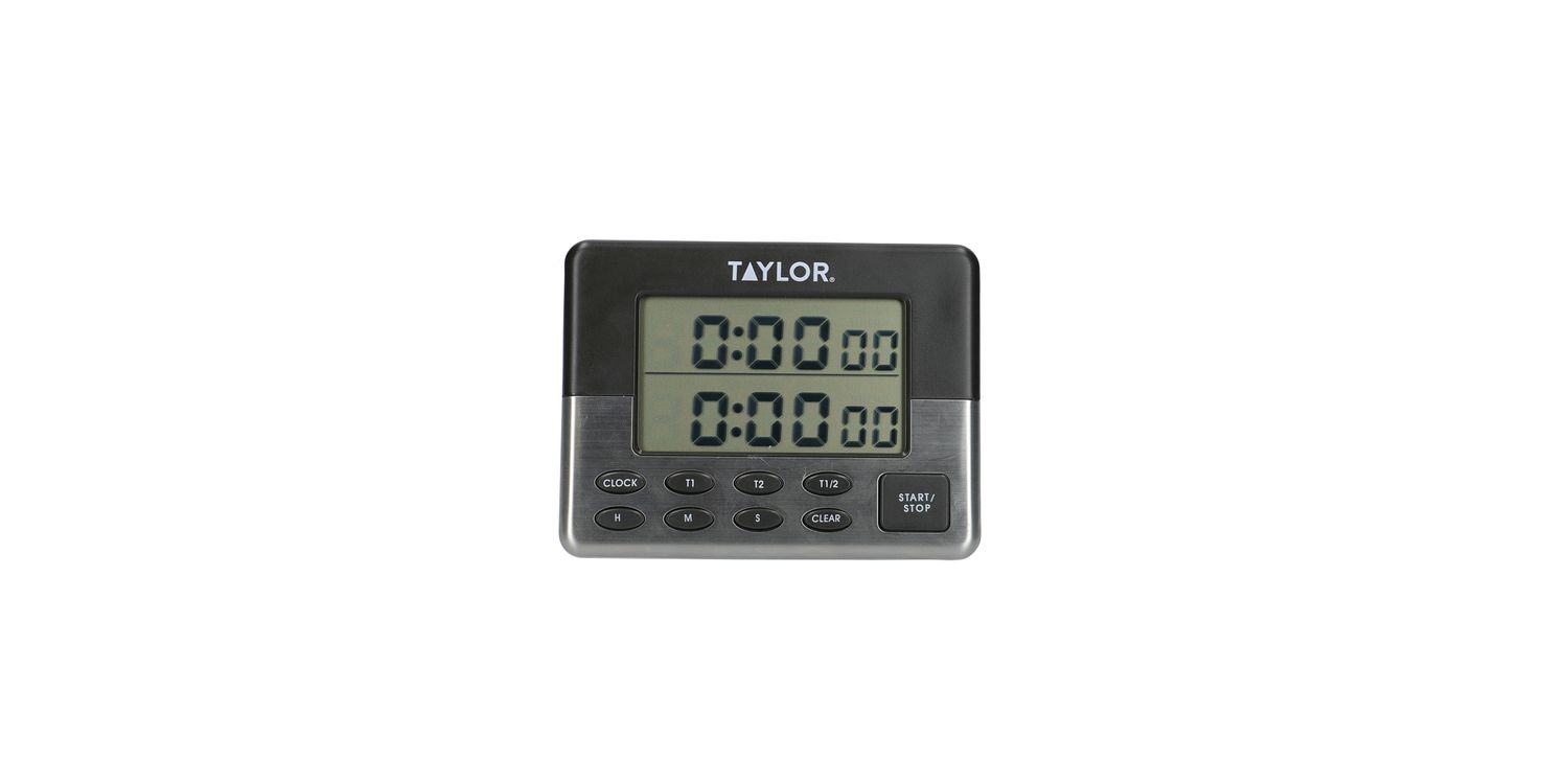 Taylor Pro Stainless Steel Dual Event Timer 24hr only £9.99
