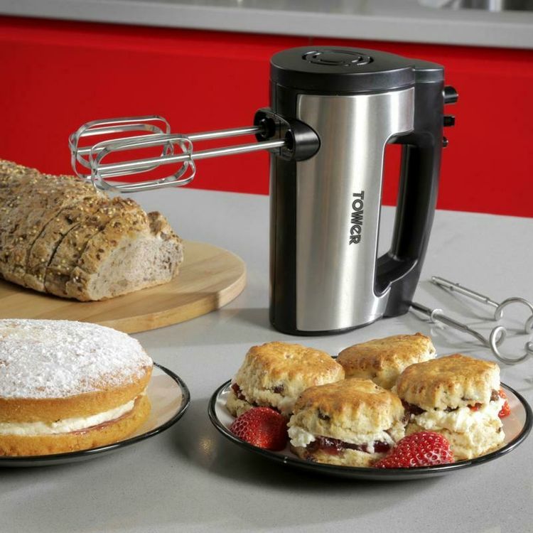 Tower Hand Mixer Stainless Steel 300w T12016 only £24.99