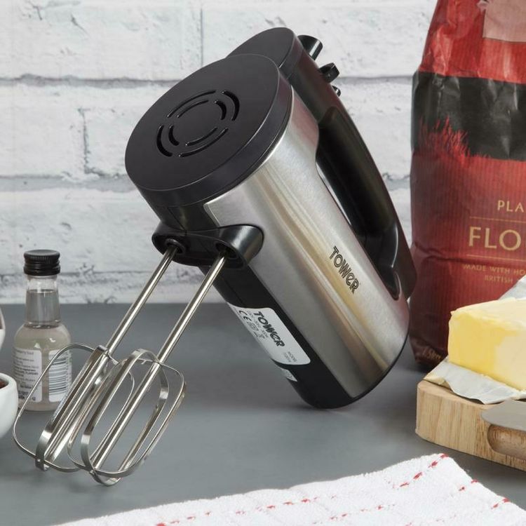 Tower Hand Mixer Stainless Steel 300w T12016 only £24.99