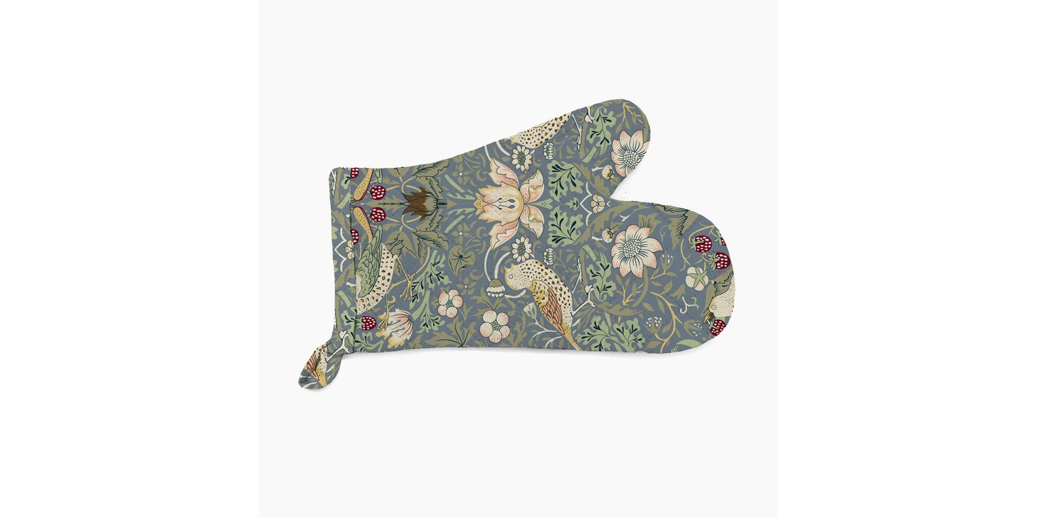 William Morris Strawberry Thief Oven Gauntlet Blue only £9.50