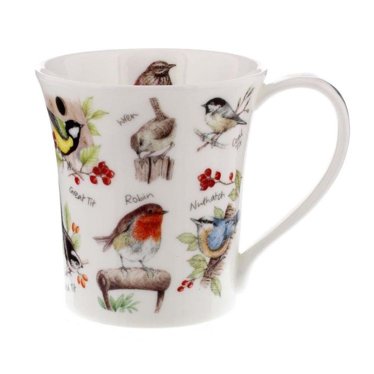 Dunoon Jura Bird Life Robin Fine Bone China Mug only £19.75