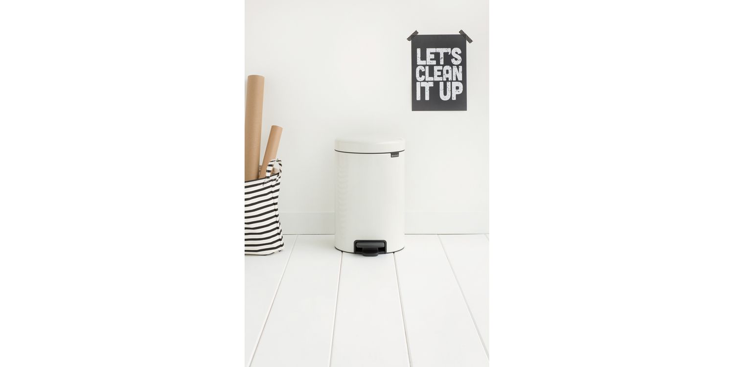 Brabantia New Icon Pedal Bin 12 litre White only £47.95