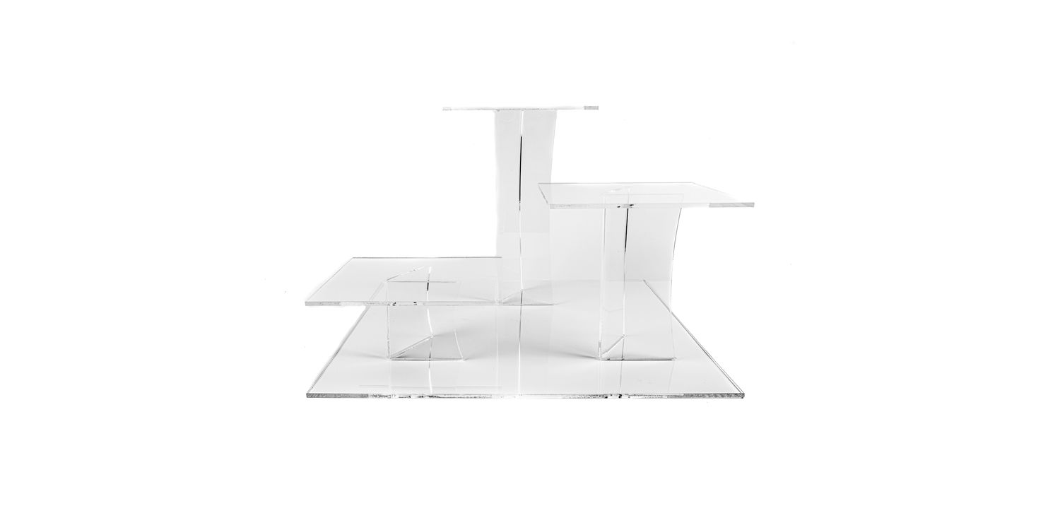 Delia Square 3 Tier Acrylic Cake Stand only £110.00