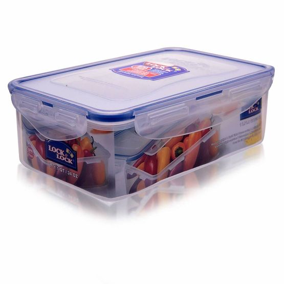 Lock & Lock 1Ltr Rectangular Box HPL817 only £6.50